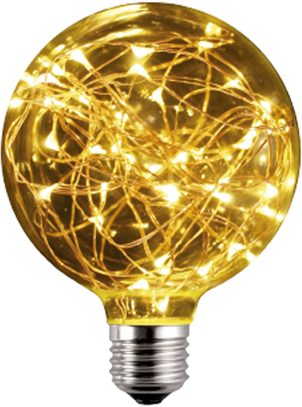 Download Bombillo Led Cobre G95 1w - Warm Pink Light Bulbs - Full Size ...