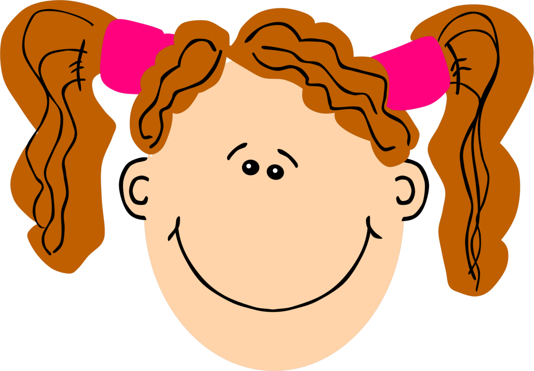 Download Pigtail Computer Icons Girl Brown Hair - Frowny Face Frown ...
