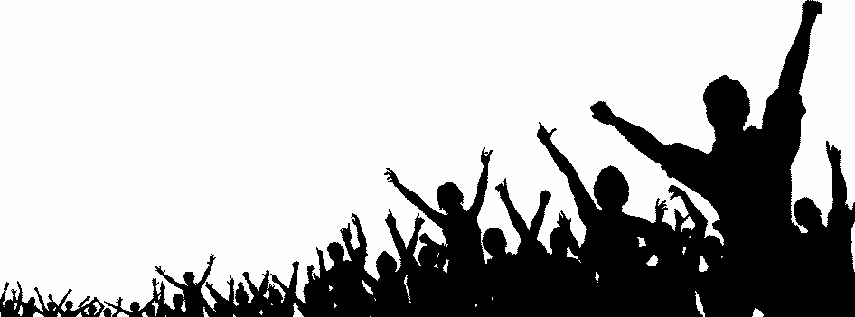 Cheering Fans Silhouette Png