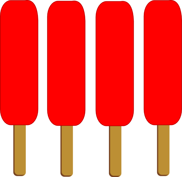 Download Red Single Clip Art At Clker - Red Popsicle - Full Size PNG ...