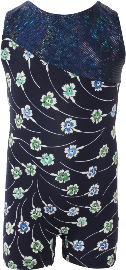 Download Navy Carnations Tank Unitard - Pattern - Full Size PNG Image ...