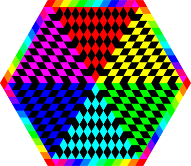 Download Chessboard Hexagon Chess Piece Tessellation - Colorful Chess ...