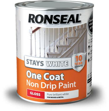 Download Stays White Oc Non Drip Paint 750 2015 Gloss - Ronseal ...
