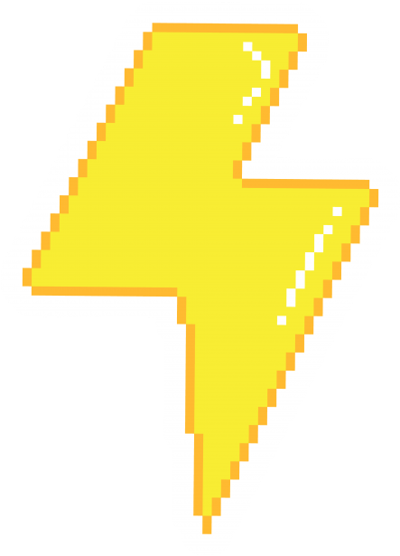 Download Pixel Art Flash Sticker - Sign - Full Size PNG Image - PNGkit