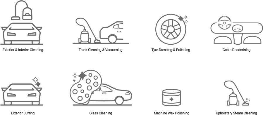 Download Simple Outline Icons Used To Describe Services Provided - Line ...