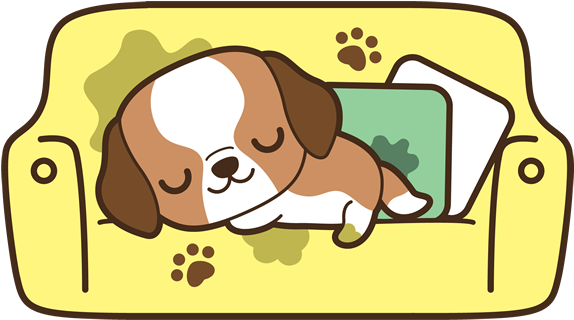 Download Dog Nap On Sofa - Dog - Full Size PNG Image - PNGkit