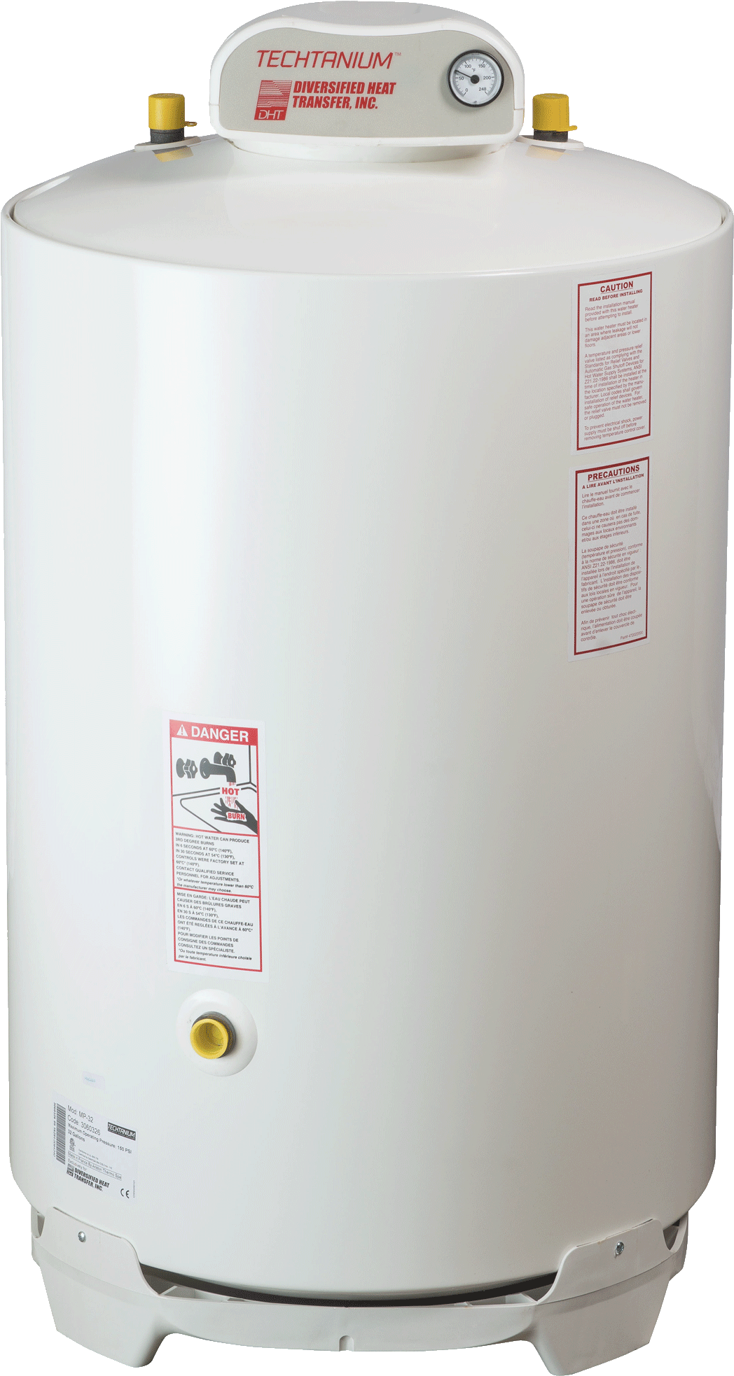 Download Techtanium Indirect Water Heater Dhtdht - Full Size PNG Image ...