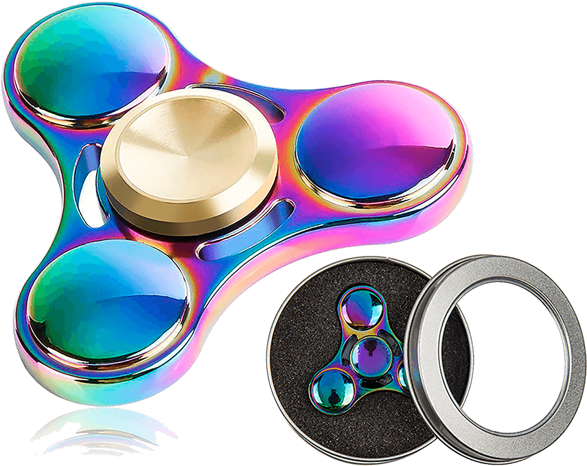 Download Metal Shiny Fidget Spinner - Full Size PNG Image - PNGkit