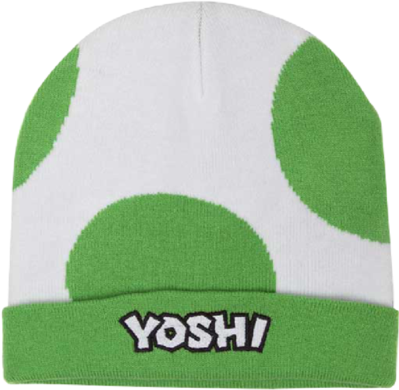 Download Super Mario Yoshi Egg Beanie - Yoshi Mützen - Full Size PNG ...