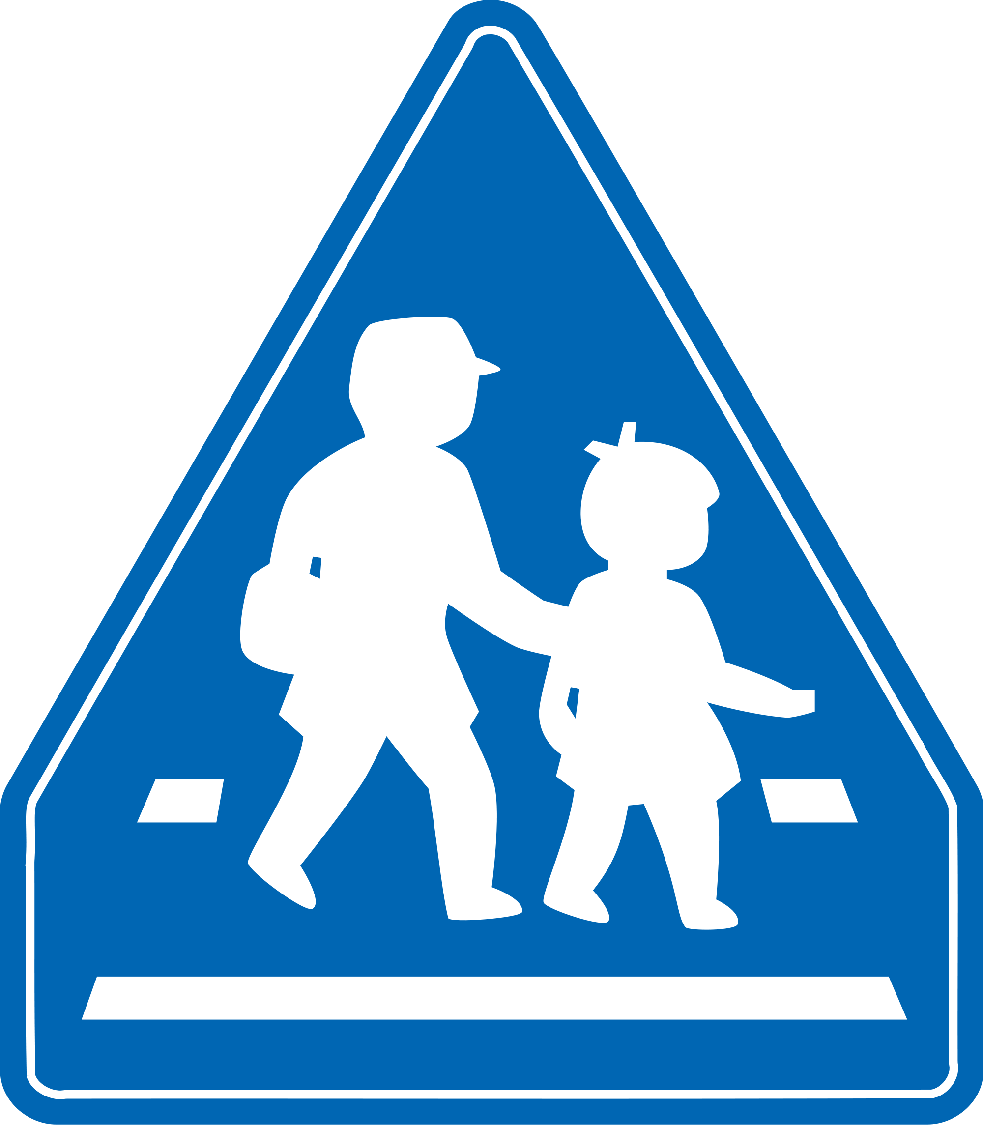 Download 2000 X 2289 1 - Pedestrian Crossing Sign Japan - Full Size PNG ...