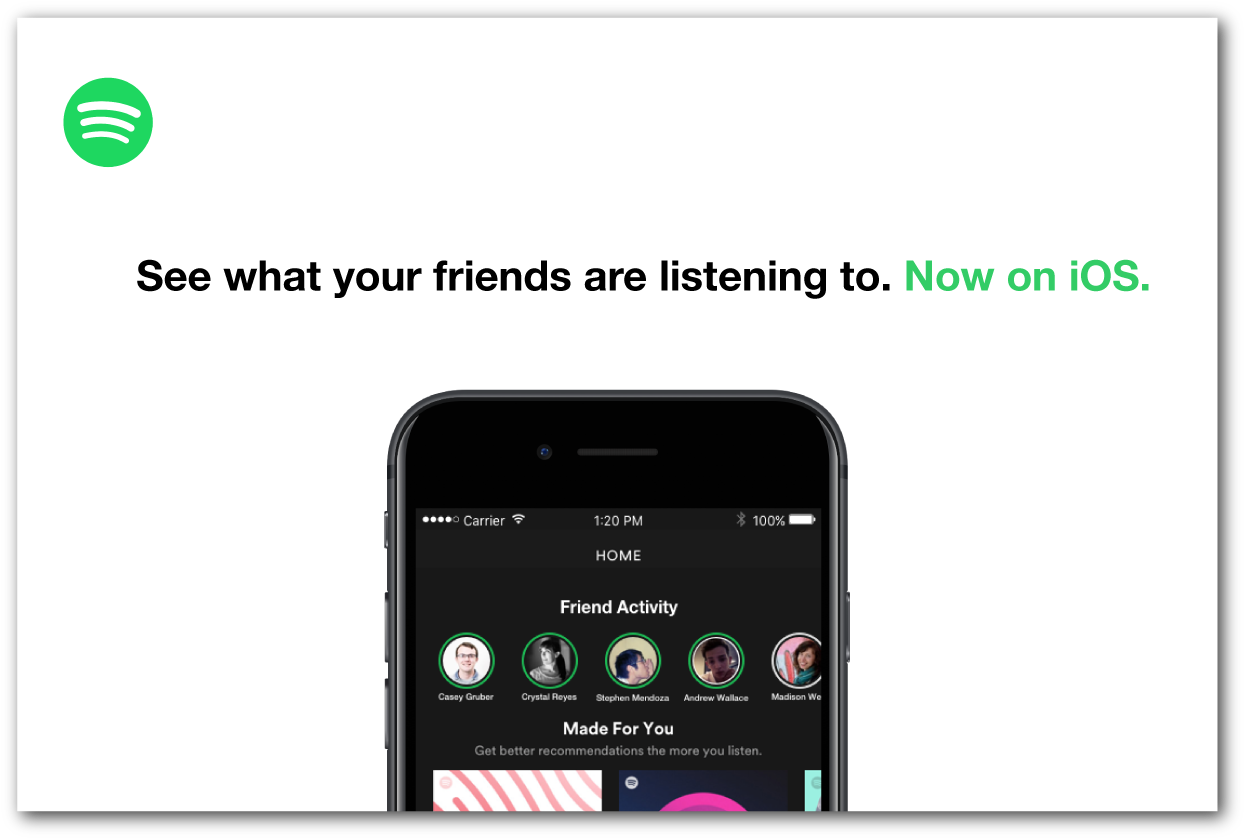 Download Spotify Mobile Friend Activity - Full Size PNG Image - PNGkit