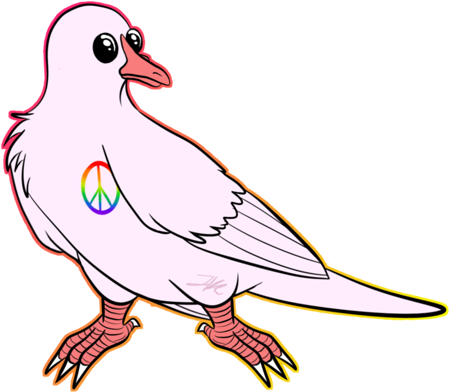 Download Bird Of Peace - Cartoon - Full Size PNG Image - PNGkit