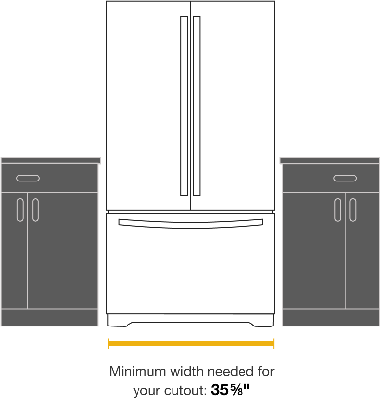 Download Transparent How To Find The Right Fridge Dimensions For Your ...