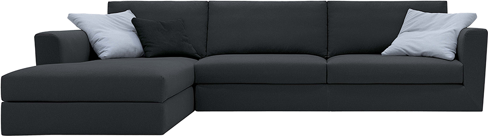 Download Modular Sofà With Wooden Structure - Sofa Bed - Full Size PNG ...