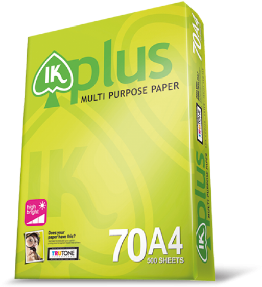 Download Ik - Ik Plus A4 Paper - Full Size PNG Image - PNGkit