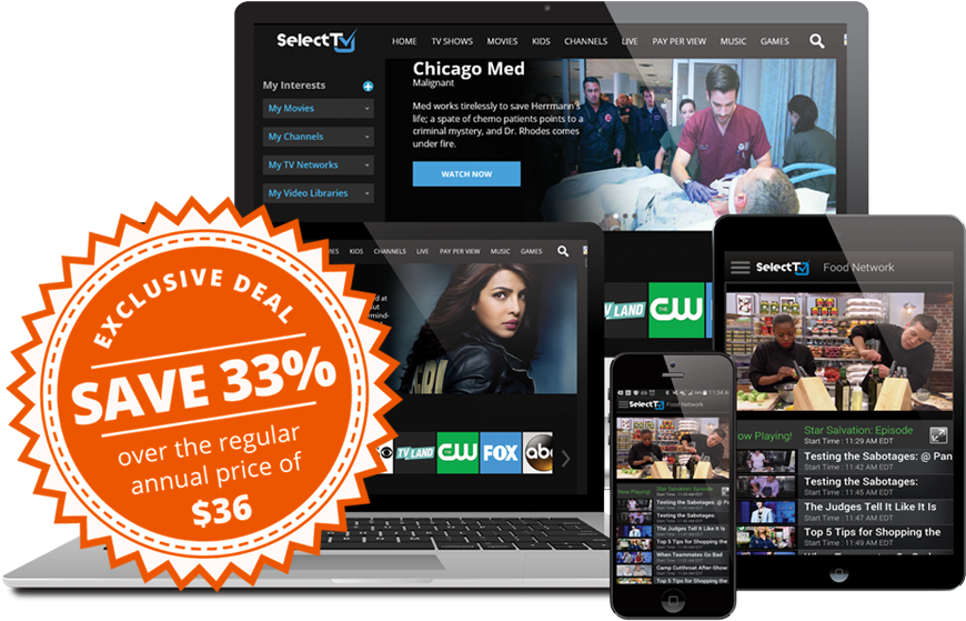 Download Stream All Your Favorite - Online Advertising - Full Size PNG ...