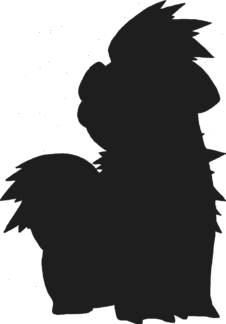 Download 58 - Pokemon Silhouette Growlithe - Full Size PNG Image - PNGkit