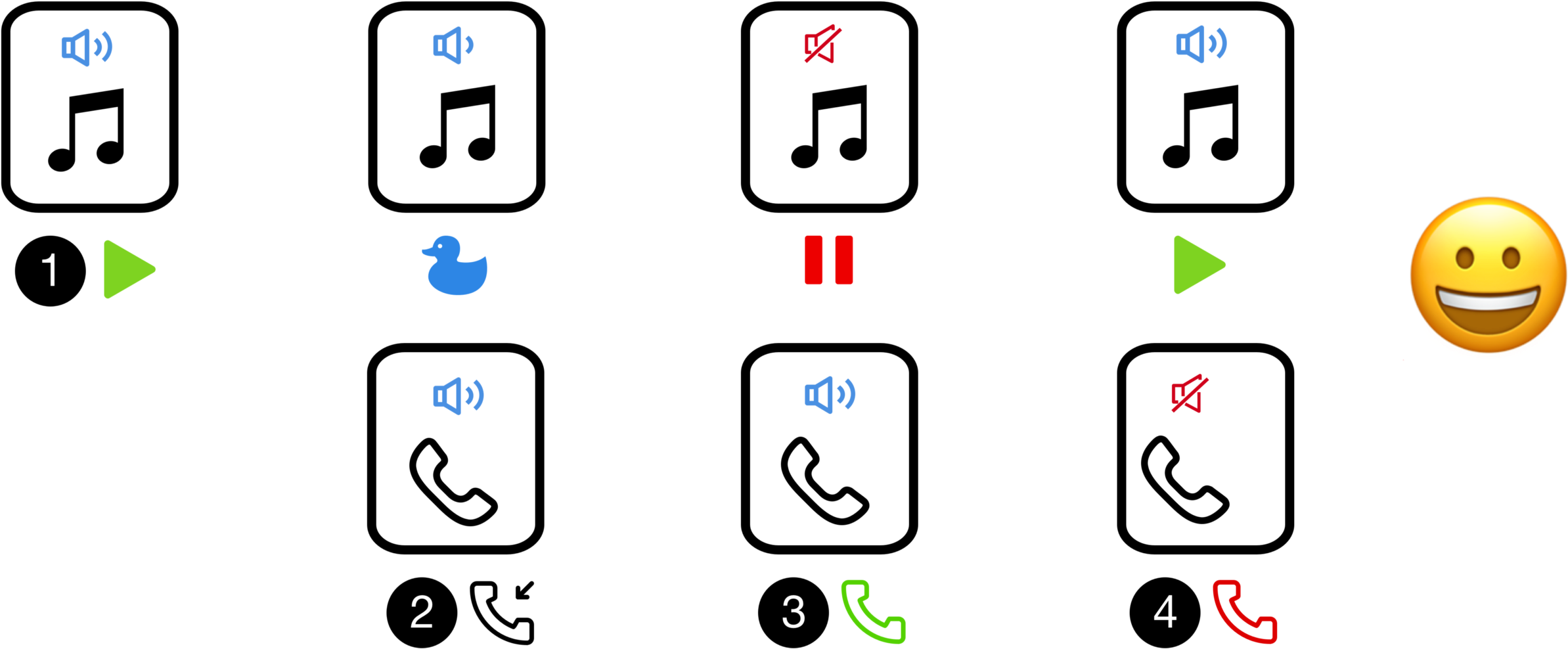 Download Your App Should Pause Playback In Response - Full Size PNG ...