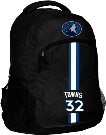 Download Minnesota Timberwolves Karl-anthony Towns Action Backpack ...