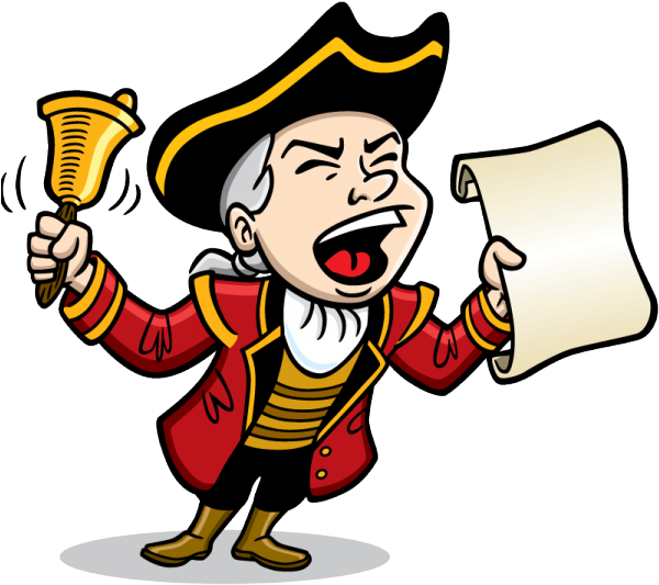 Download Shout - Town Crier Cartoon - Full Size PNG Image - PNGkit