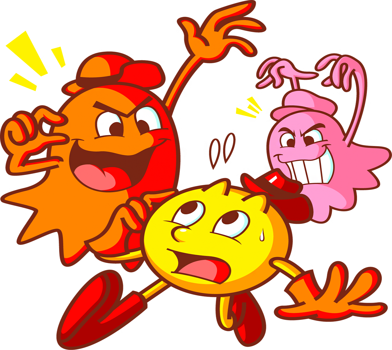 Download Pac-man And Ghosts - Pac Man And Ghost Monsters - Full Size ...