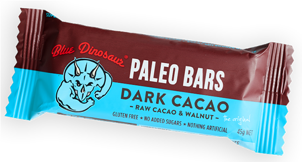 Download Blue Dinosaur Paleo Bar Dark Cacao 45g - Paleolithic Diet ...