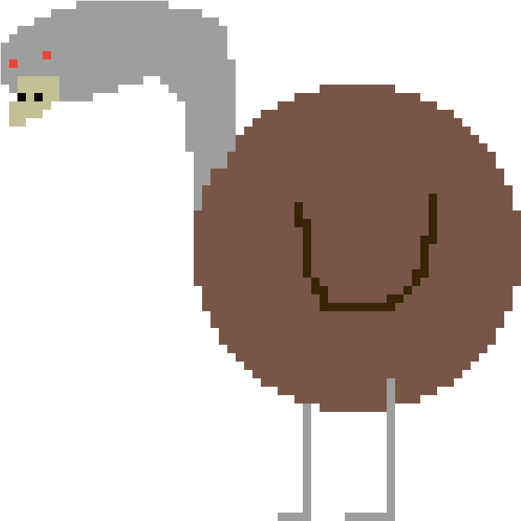 Download Emu - Pixel Faces - Full Size PNG Image - PNGkit