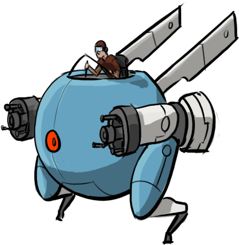 Download 8 Rabbit Mech - Illustration - Full Size PNG Image - PNGkit