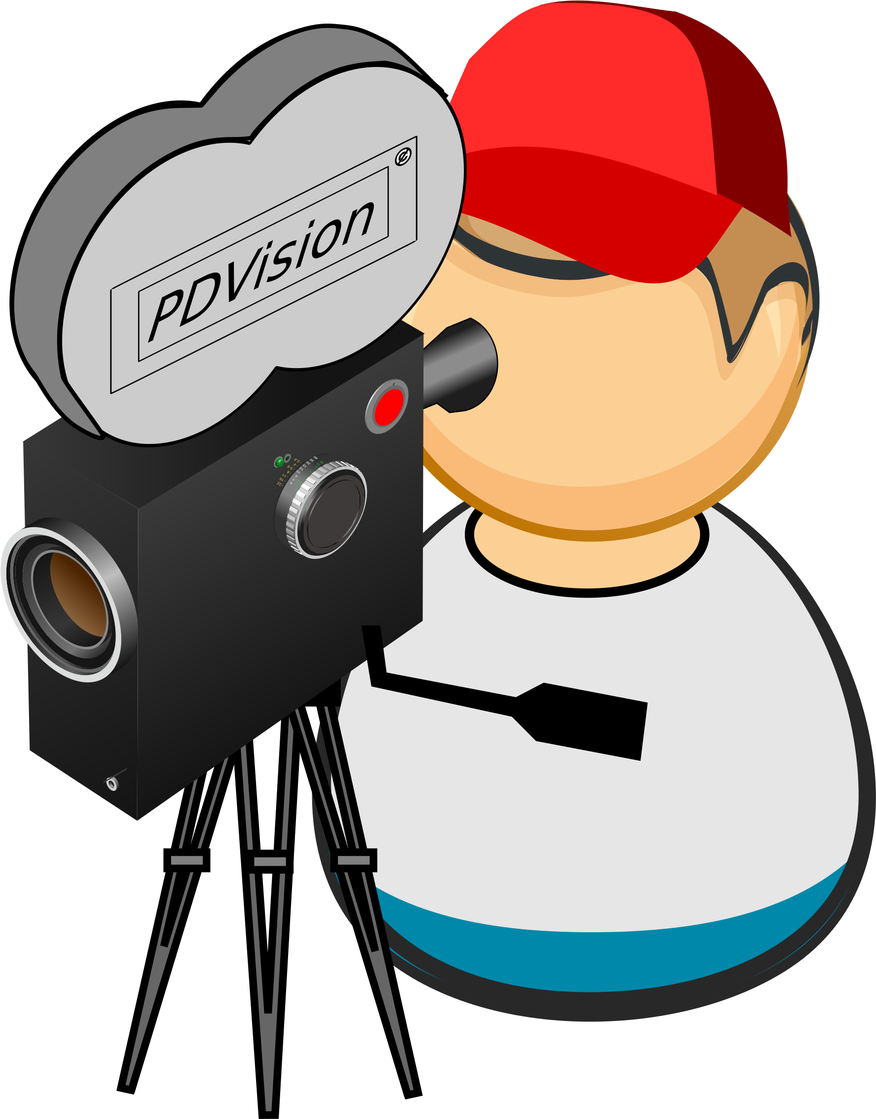 Download Camera Man Vector Clipart Image - Camera Cinema Gif Png - Full ...