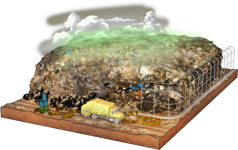 Download Landfill Construction - Scale Model - Full Size PNG Image - PNGkit