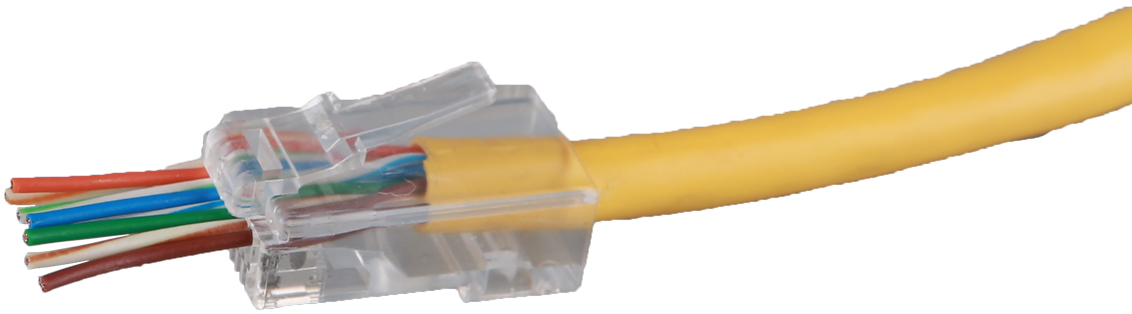 Download Special Cat5 Rj45 Connector With Wires Running Out, - Ethernet ...