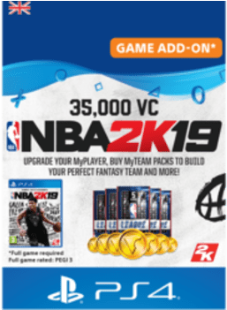 Download Nba 2k19 35,000 Vc For Playstation - Nba 2k19 15000 Vc - Full Size PNG Image - PNGkit