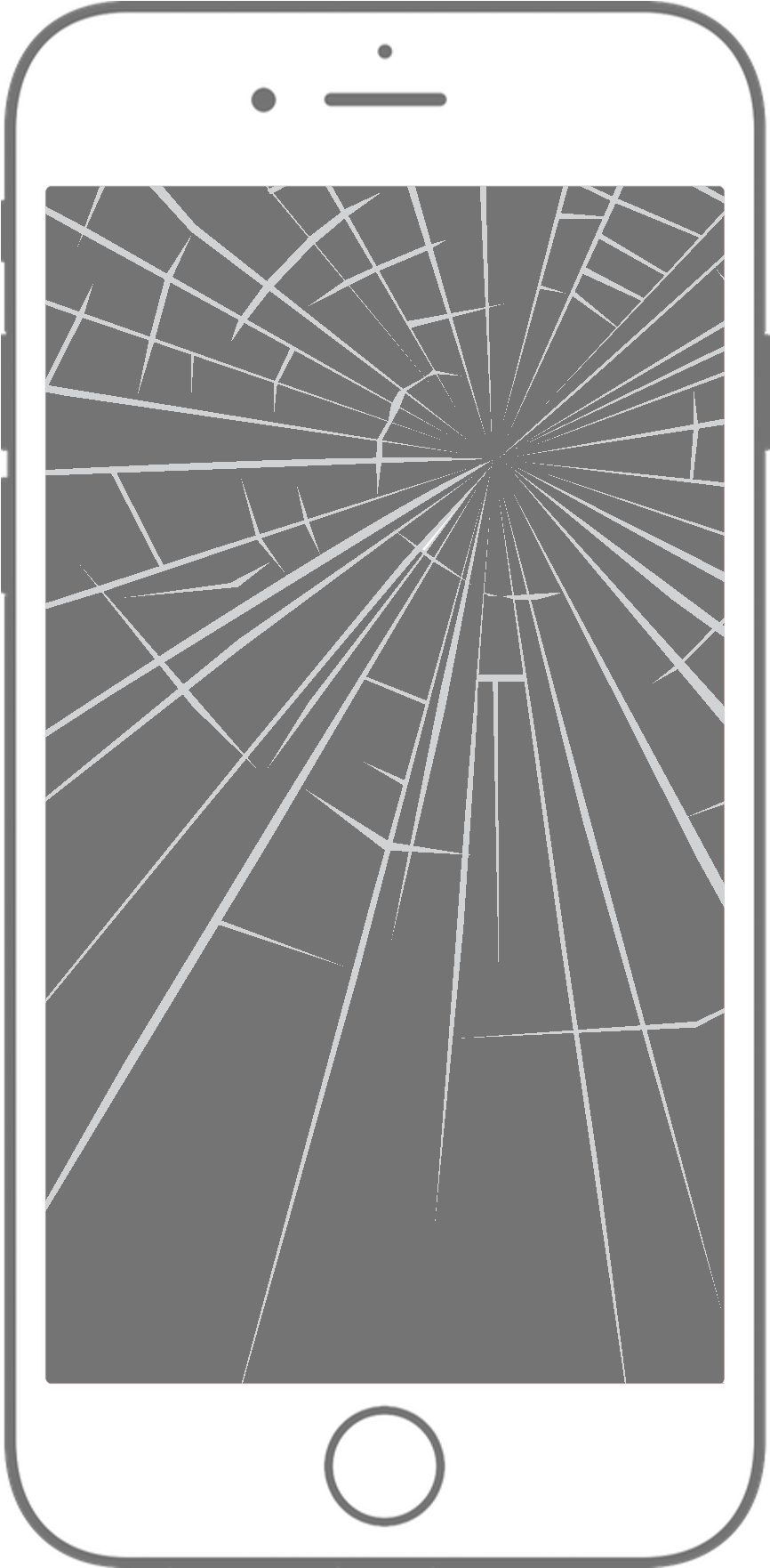 Download Cracked - Iphone - Full Size PNG Image - PNGkit