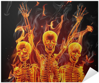 Download Skeleton Fire - Full Size PNG Image - PNGkit
