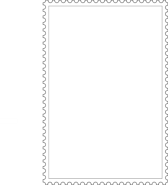 Download Stamp, Fancy, Frame, White, Trim - Monochrome - Full Size PNG ...