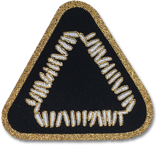 Download Triangle Logo Woven Patch - Rapping - Full Size PNG Image - PNGkit