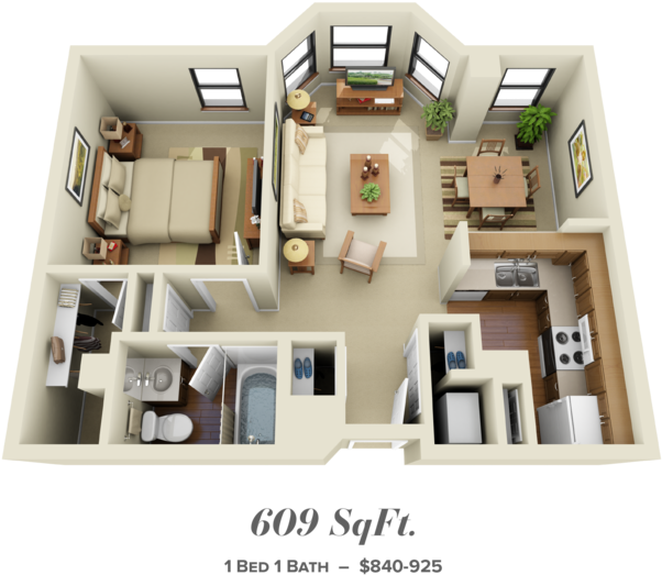 Download Floorplans Marott 609 Image - Floor Plan - Full Size PNG Image ...