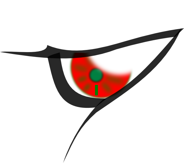 Download Cartoon Evil Eyes Clipart , Png Download - Eye Side View ...