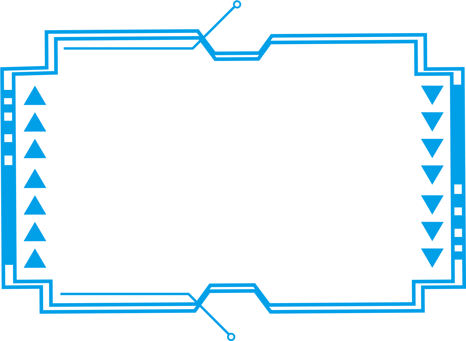 Download Tech Border Blue Simple Lines Png And Psd - Psd - Full Size ...