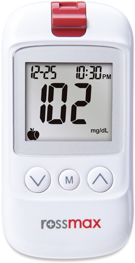 Download Blood Glucose Monitoring System - Rossmax - Full Size PNG ...