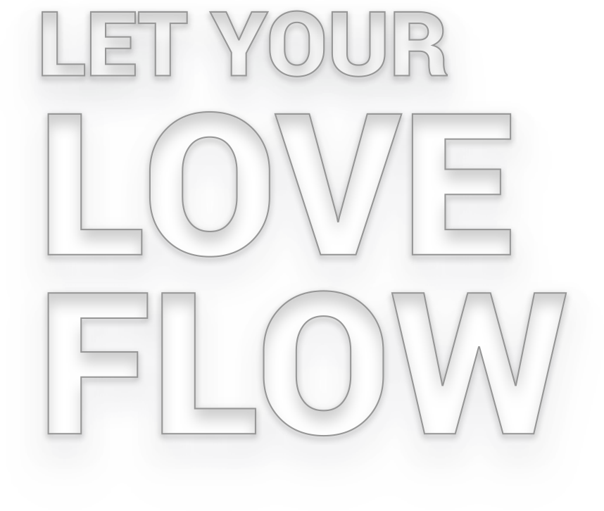 Download Let Love Flow Typography - Poster - Full Size PNG Image - PNGkit