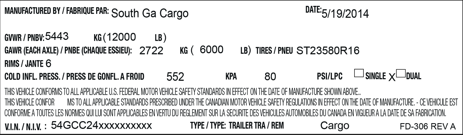 Download Transparent Dot Compliant Semi Tractor Trailer Vin Stickers ...