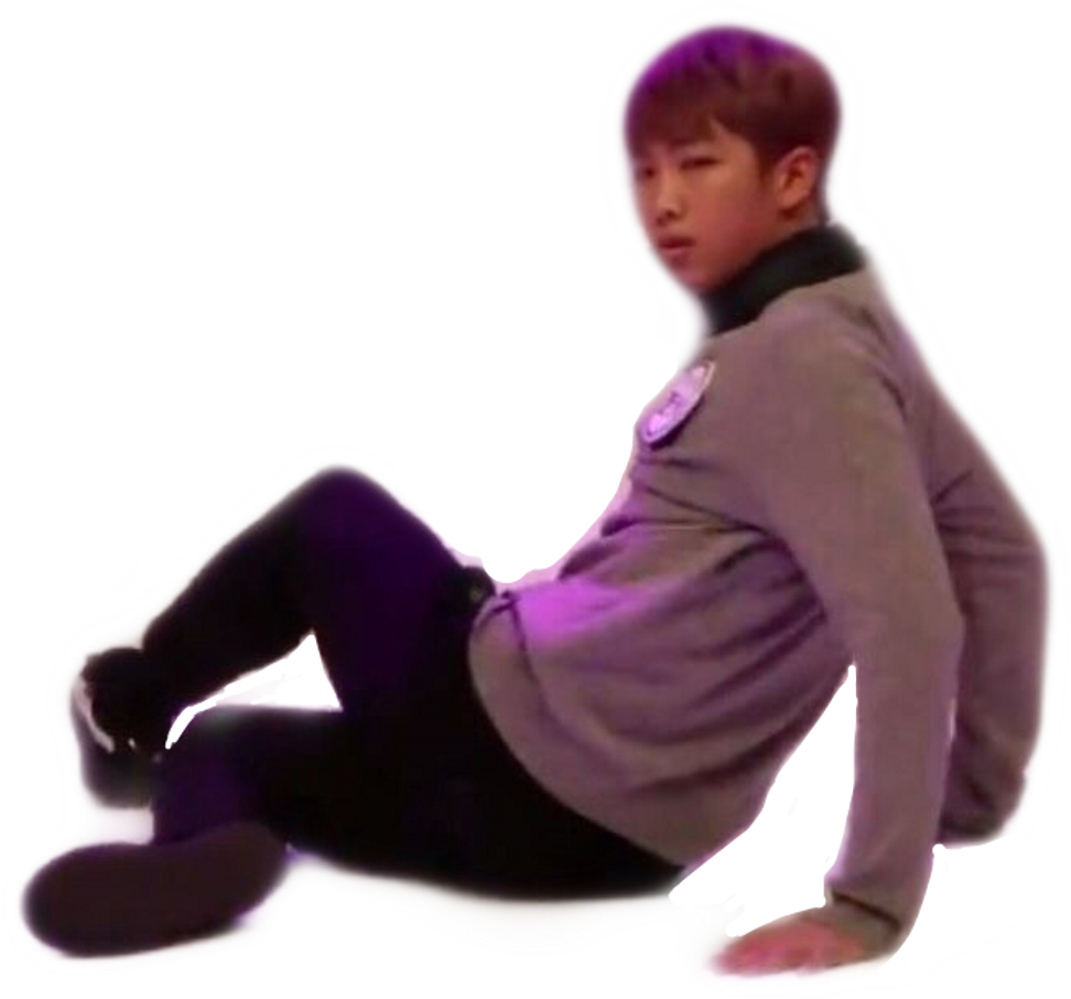 Download Namjoon Sticker - Namjoon Sitting Png - Full Size PNG Image ...