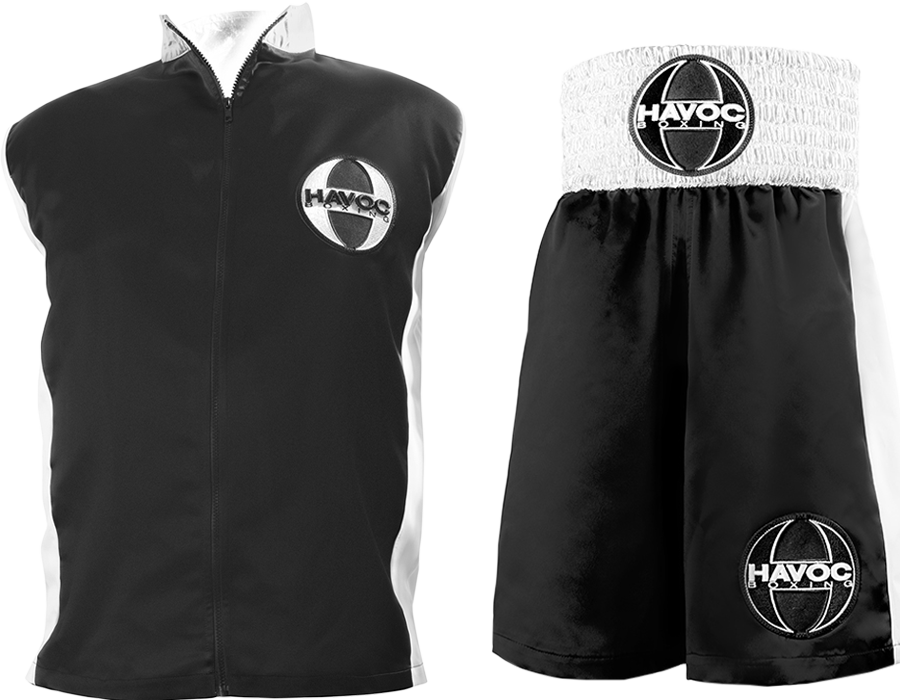 Download Havoc Boxing Black&silver Uniform - Boxing - Full Size PNG ...