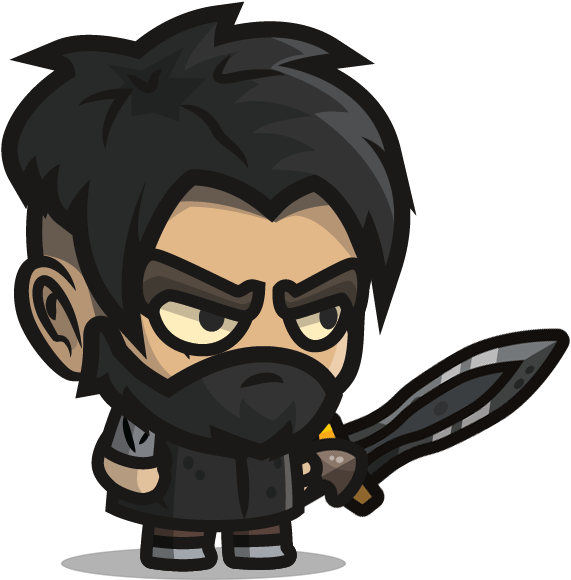 Download Beard Chibi - Full Size PNG Image - PNGkit