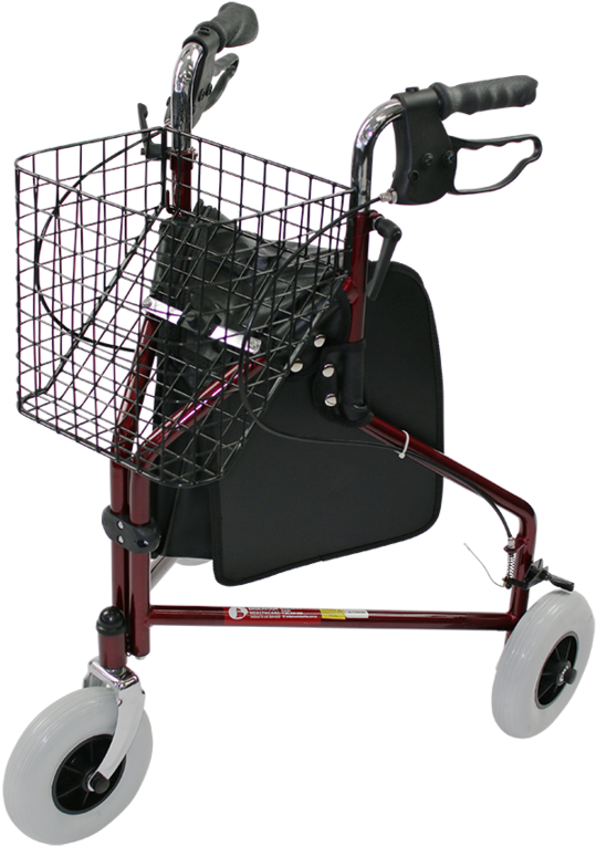 Download Transparent X670 Cougar 3 Wheel Walker Rollator Side View ...