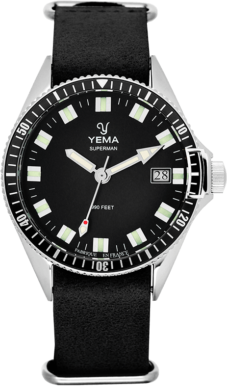 Download Yema Superman Black Quartz - Watch - Full Size PNG Image - PNGkit