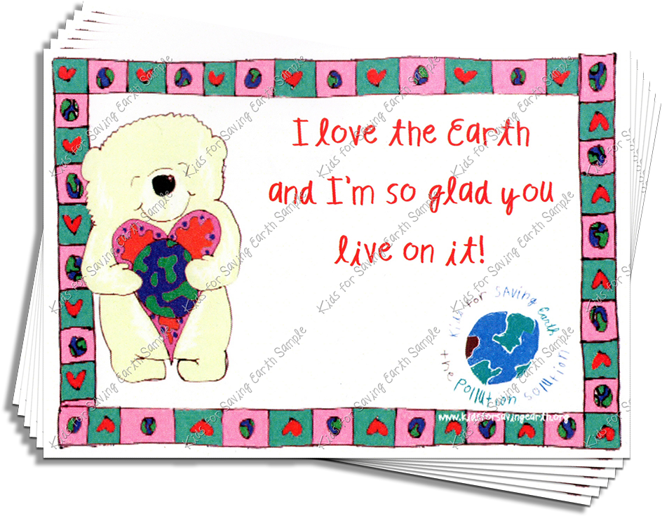 Download Kids For Saving Earth Valentine Post Cards - Cartoon - Full ...