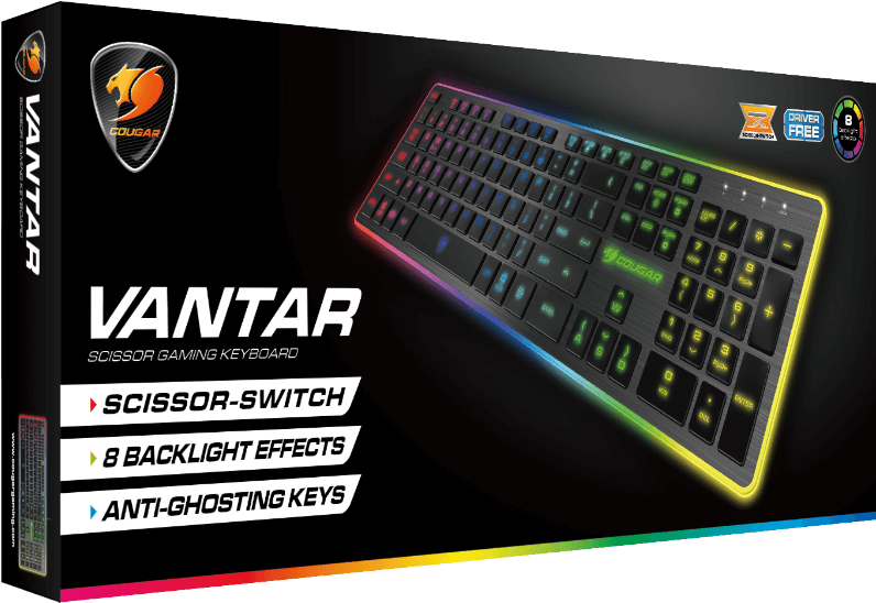 Download Cougar Vantar Keyboard Rgb - Full Size PNG Image - PNGkit
