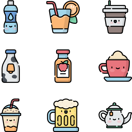 Download Kawaii Drinks - Png Icon Kawaii - Full Size PNG Image - PNGkit